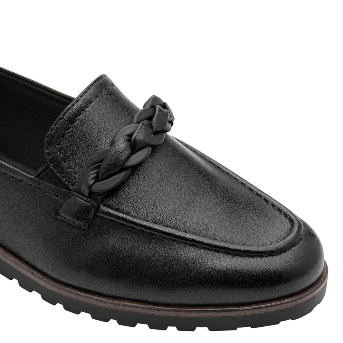 Купить женские всесезонные лоферы tamaris чёрный цвет, размер 36, в ...